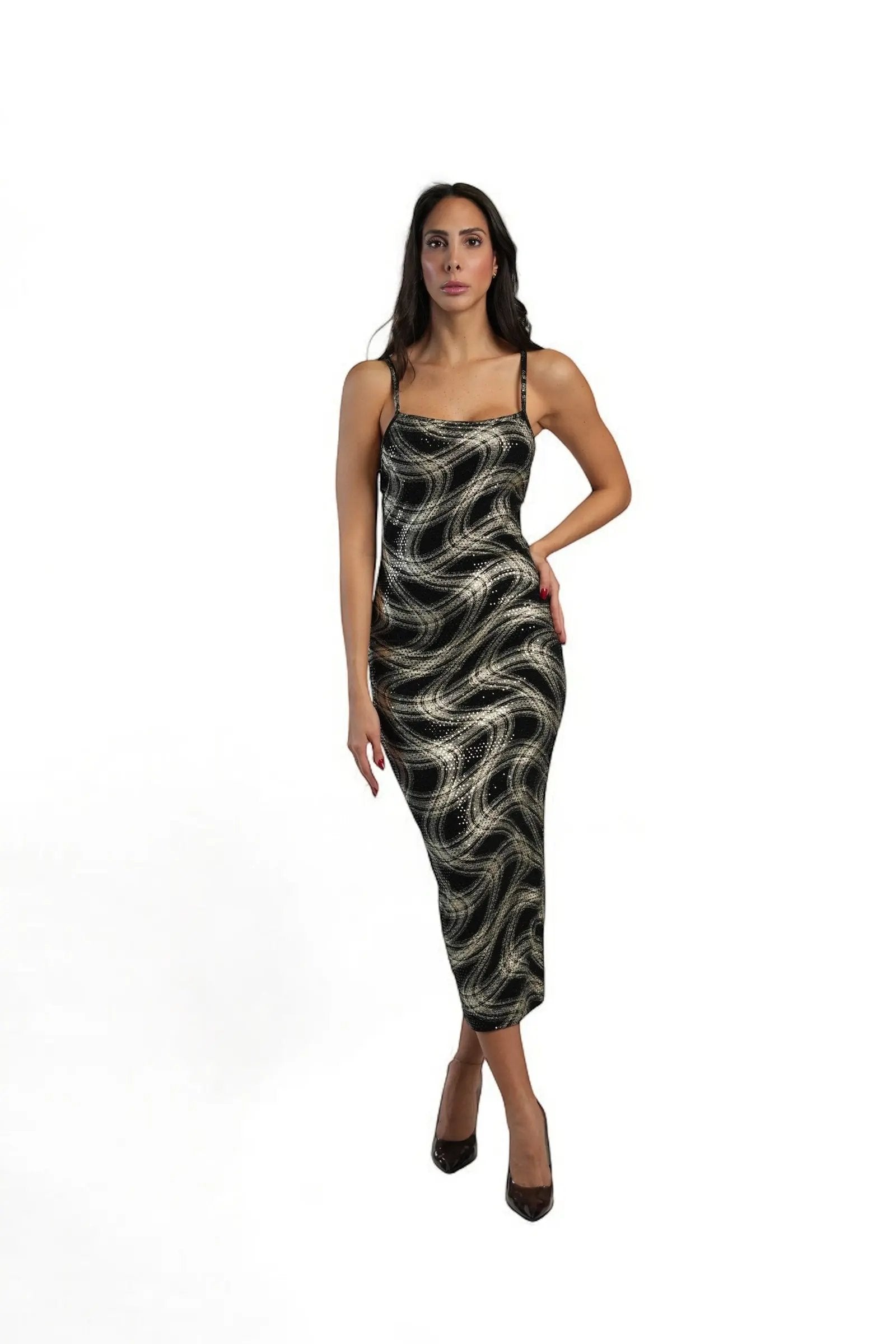 GLIMMERE VORTEX SLIP DRESS - Valiant Paris